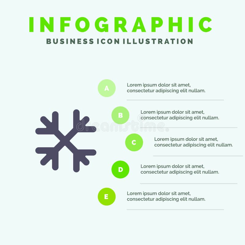 Snow, Snow Flakes, Winter, Canada Solid Icon Infographics 5 Steps ...
