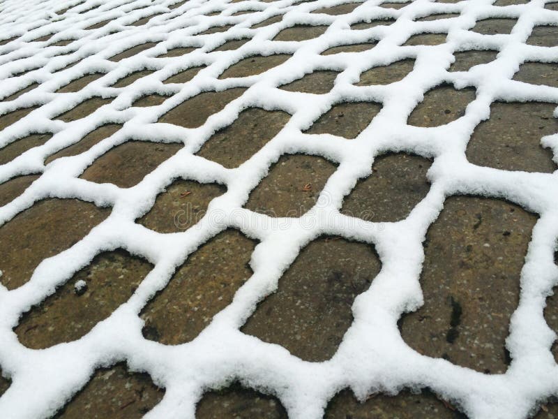 Snow on the floor stock image. Image of cement, stone - 151582405