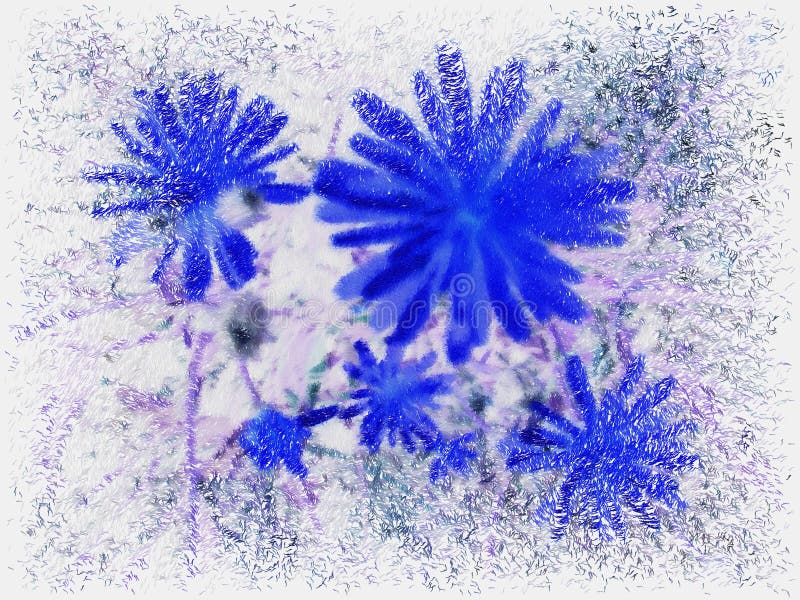 Snow flowers stock illustration. Illustration of delightful - 1585281