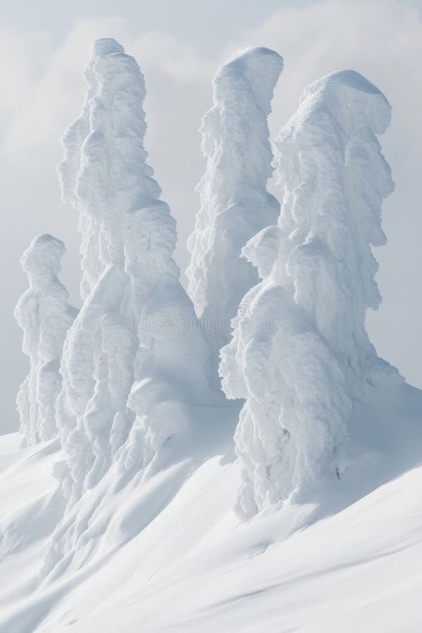 Snow Formations Create Dramatic Winter Landscapes in Minimalistic ...