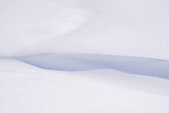 Cold Snow Drift Formations in Winter Stock Image - Image of caused ...