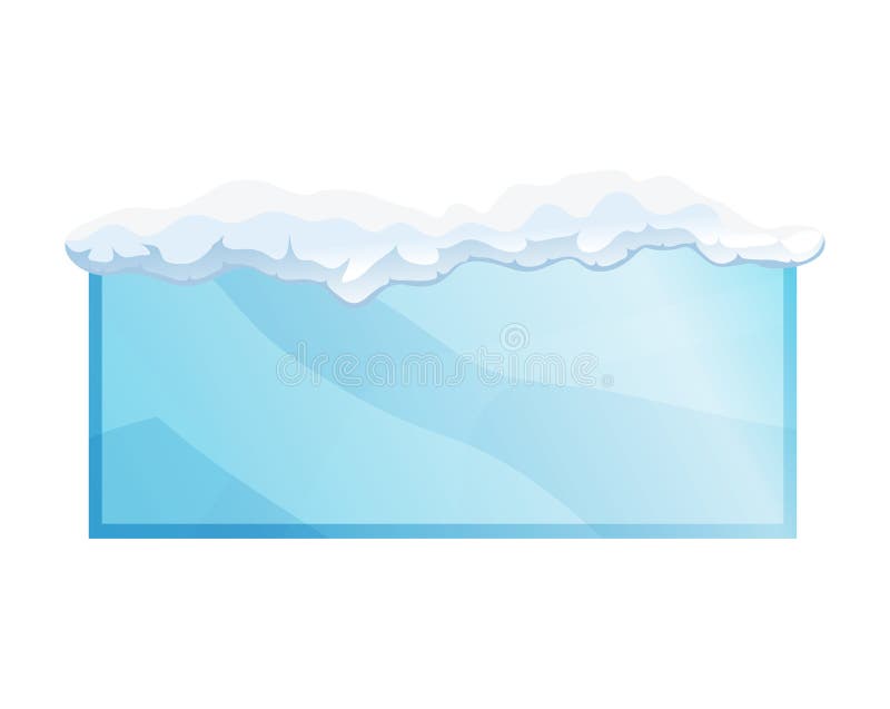 Snow Frame Illustration stock vector. Illustration of nature - 230377392