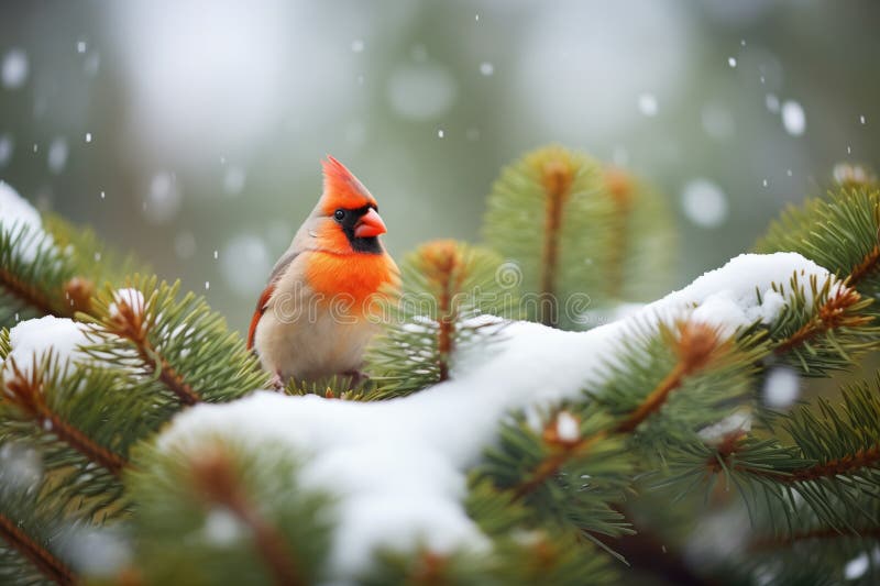 Cardinal Roosting Stock Illustrations – 9 Cardinal Roosting Stock ...