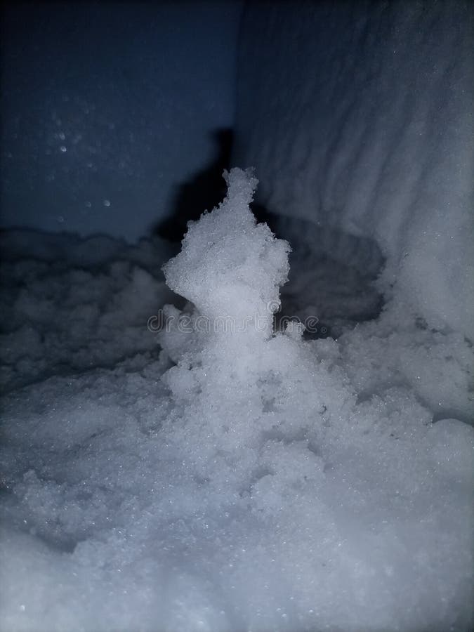 Snow or Frost on the Refrigerator Stock Photo - Image of frost, cloud ...