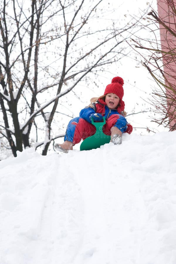Snow fun stock image. Image of child, girl, children, happiness - 3661579