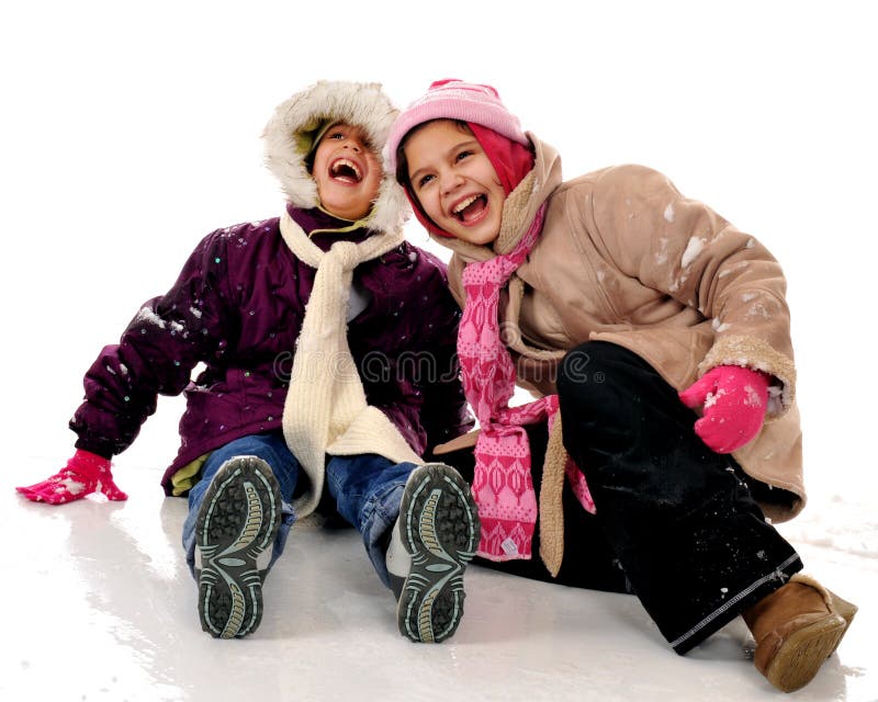 Snow Fun stock image. Image of boots, children, jacket - 3802377