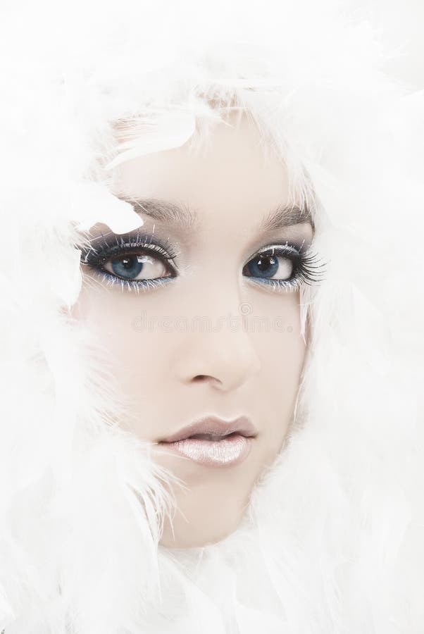 Snow Girl stock photo. Image of fairy, glamorous, lipstick - 6683432