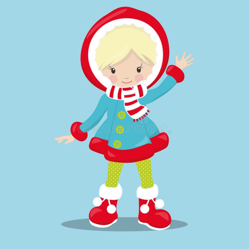 Snow girls 11 stock vector. Illustration of cartoon - 198990995