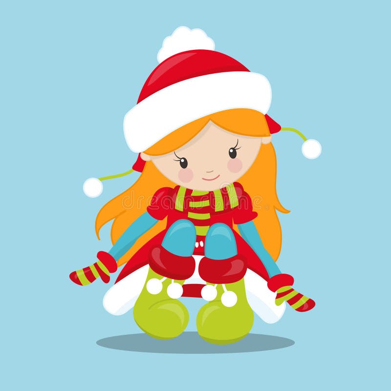 Snow girls 27 stock vector. Illustration of vector, girls - 198991015