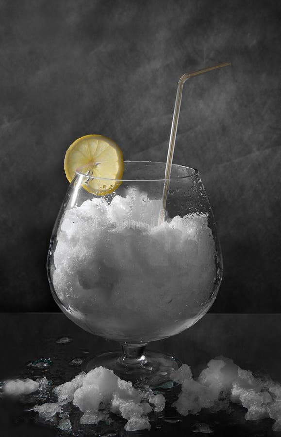Snow and glass stock image. Image of snow, cold, lemon - 13507759