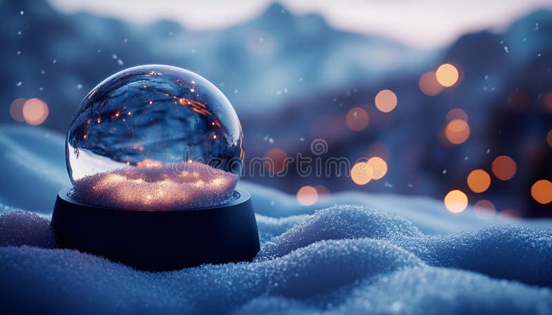 Snow Globe - Christmas Magic Ball Stock Image - Image of globe, empty ...