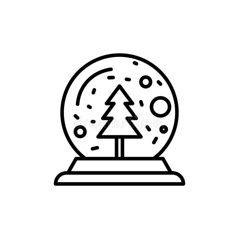 Snow globe icon stock vector. Illustration of year, christmas - 330167170