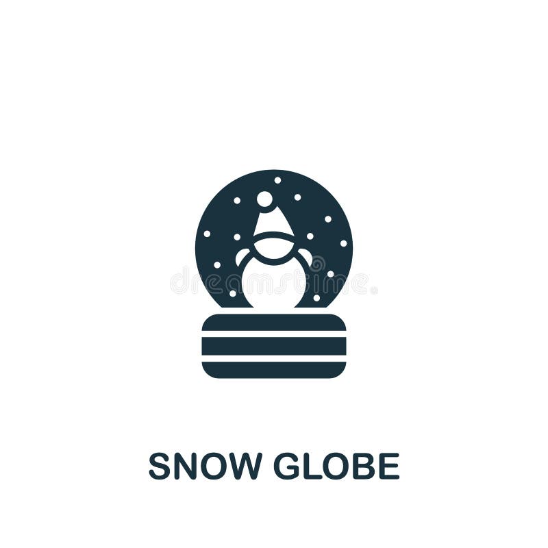 Snow Globe Icon. Monochrome Simple Icon for Templates, Web Design and ...