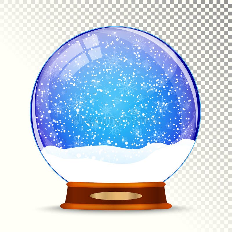 Snow Globe Vector Background Stock Vector - Illustration of decorative ...
