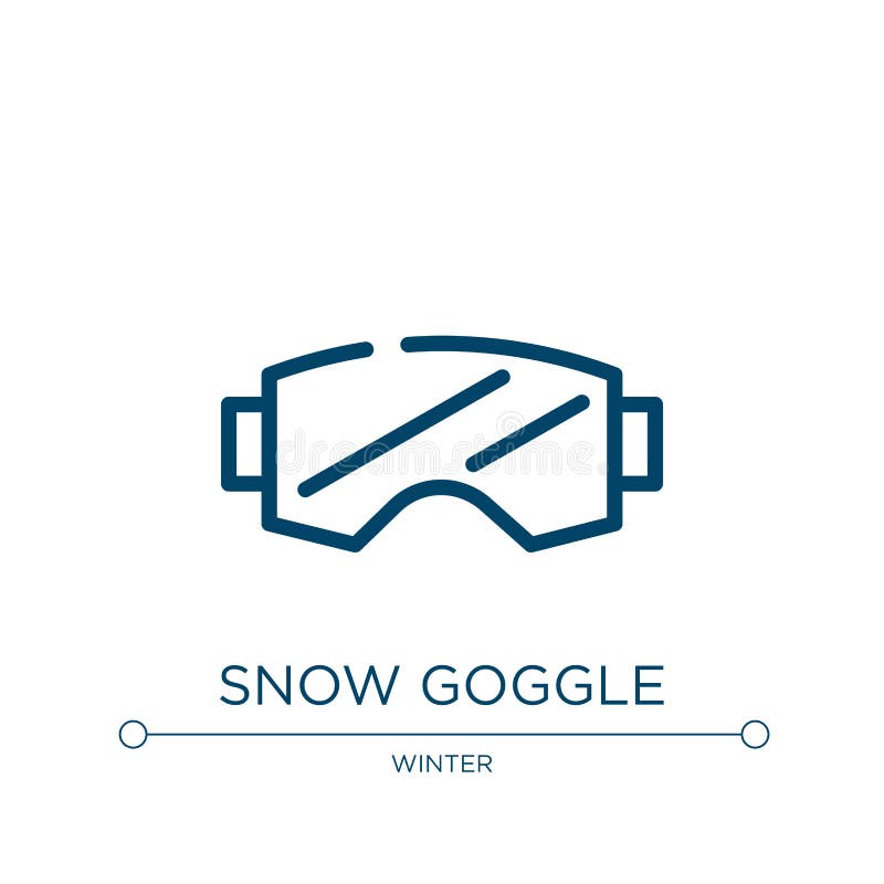 Snow Goggle Icon from Winter Collection. Simple Line Element Snow ...