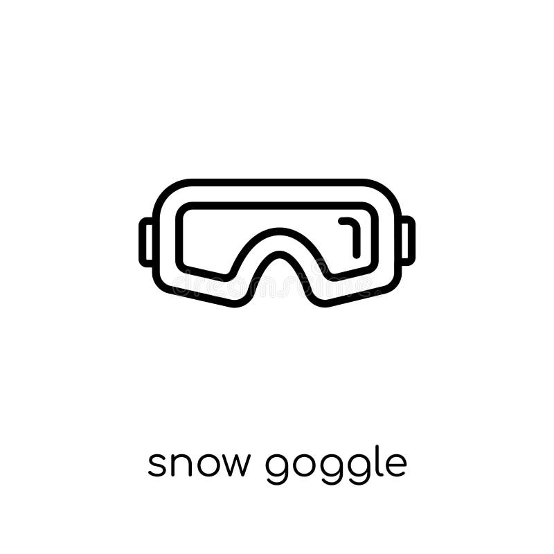 Snow Goggle Icon from Winter Collection. Stock Vector - Illustration of ...