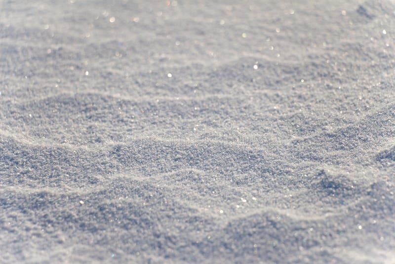 Snow Grains Close Up. Blurred in the Distance Stock Image - Image of ...