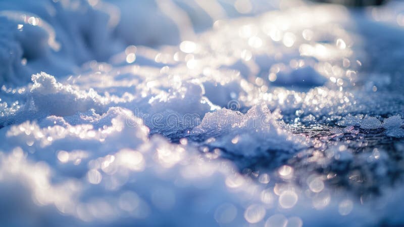 Snow on the Ground in a Close-up Shot. Suitable for Winter or Nature ...