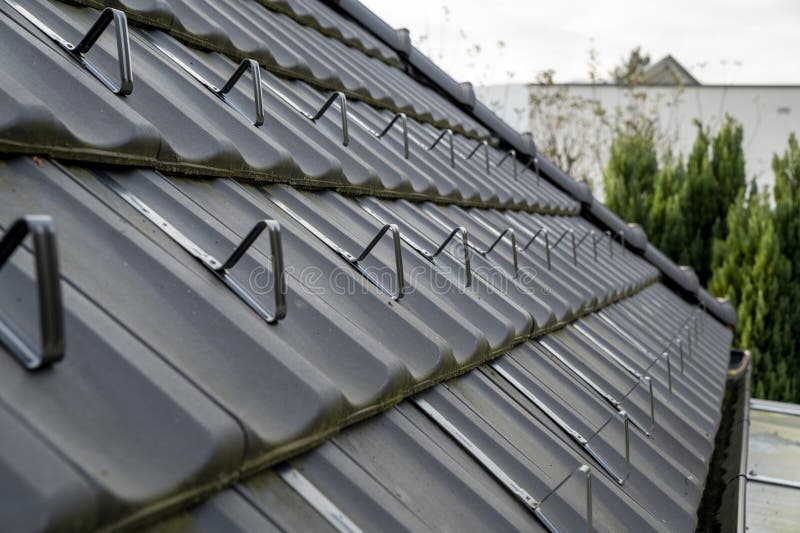 Snow Guards, Retainers or Snow Hooks on the Tile Roof. Snow Guards To ...