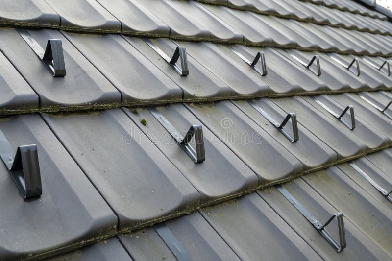 Snow Guards, Retainers or Snow Hooks on the Tile Roof. Snow Guards To ...