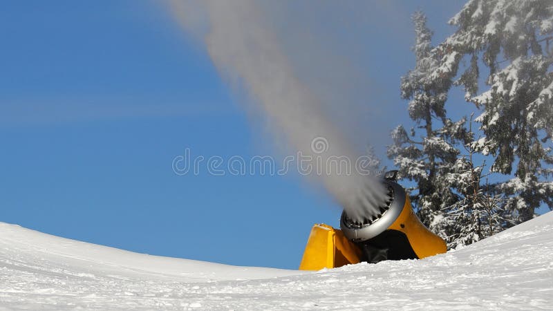 Snow gun stock photo. Image of resort, spray, artificial - 48749880