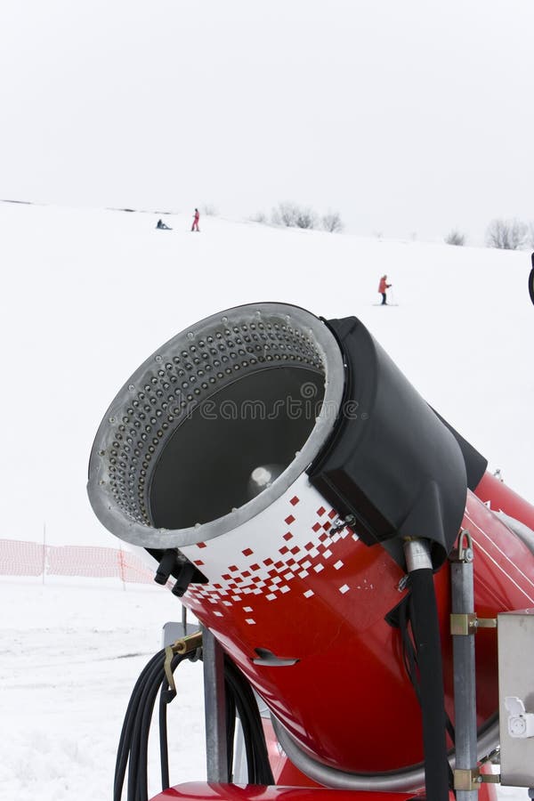 Snow gun for by filling stock photo. Image of tourism - 12079834