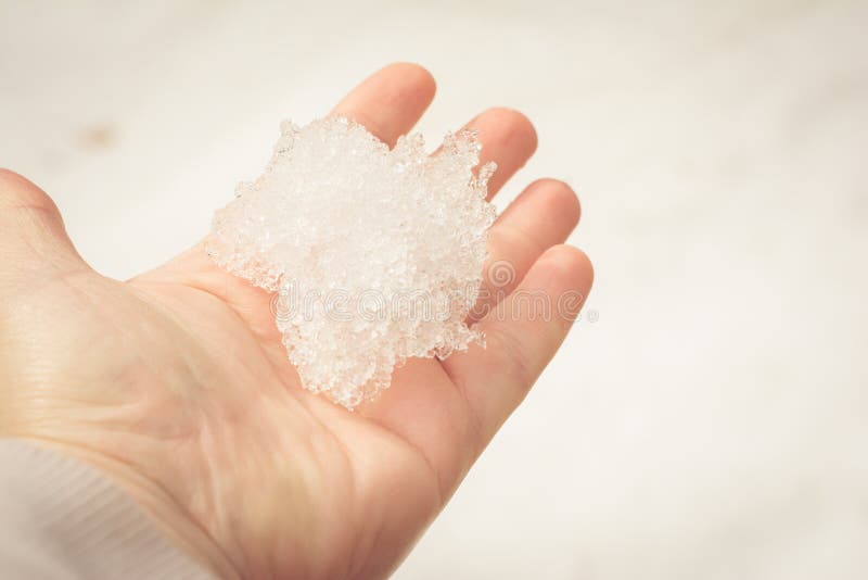 Snow in hand stock image. Image of beautiful, clipping - 60588047