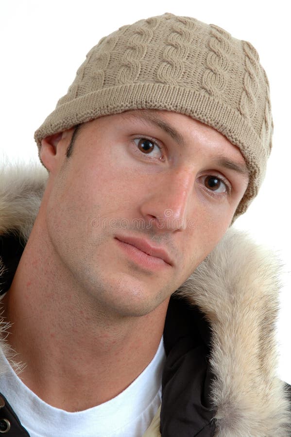 Snow hat stock photo. Image of brown, model, eyes, winter - 3928722