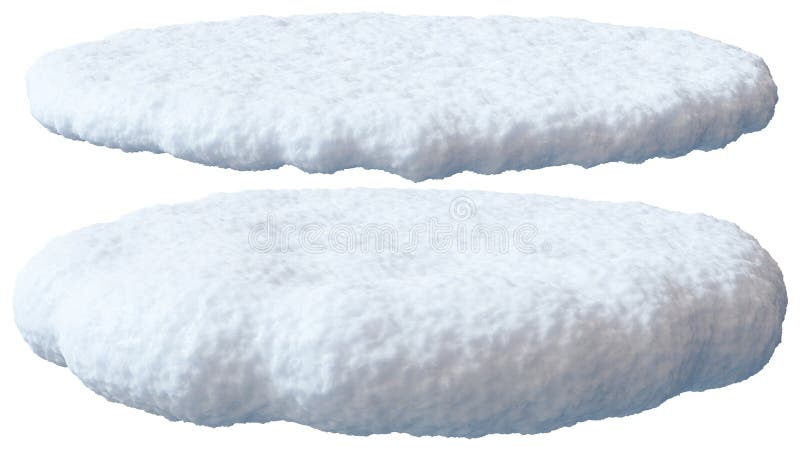 Snow Heap Displays a Realistic Three-dimensional Rendering, Featuring a ...