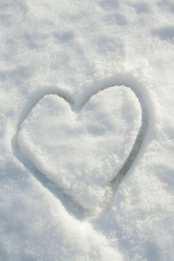 Snow heart stock photo. Image of love, puffy, glacier - 12142326