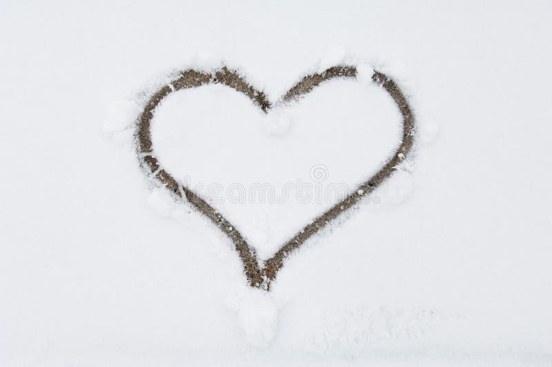 Snow heart stock photo. Image of season, frosty, heart - 22200164