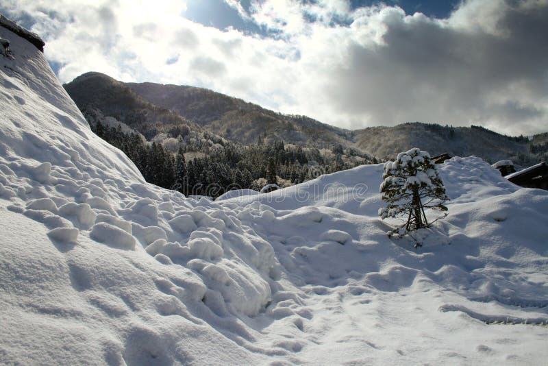 Snow hill stock photo. Image of panorama, illumination - 14124918