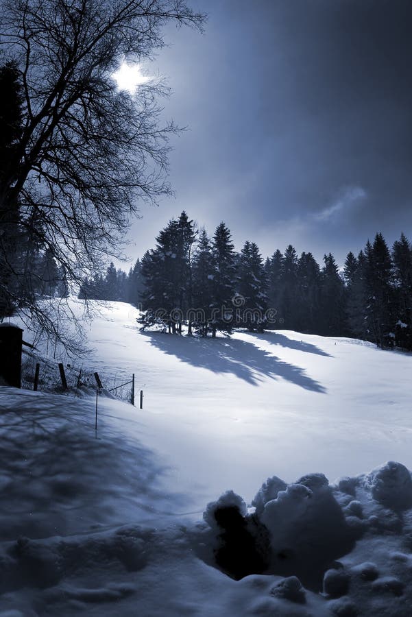 Snow hill stock image. Image of typical, sunny, snowcovered - 3497055