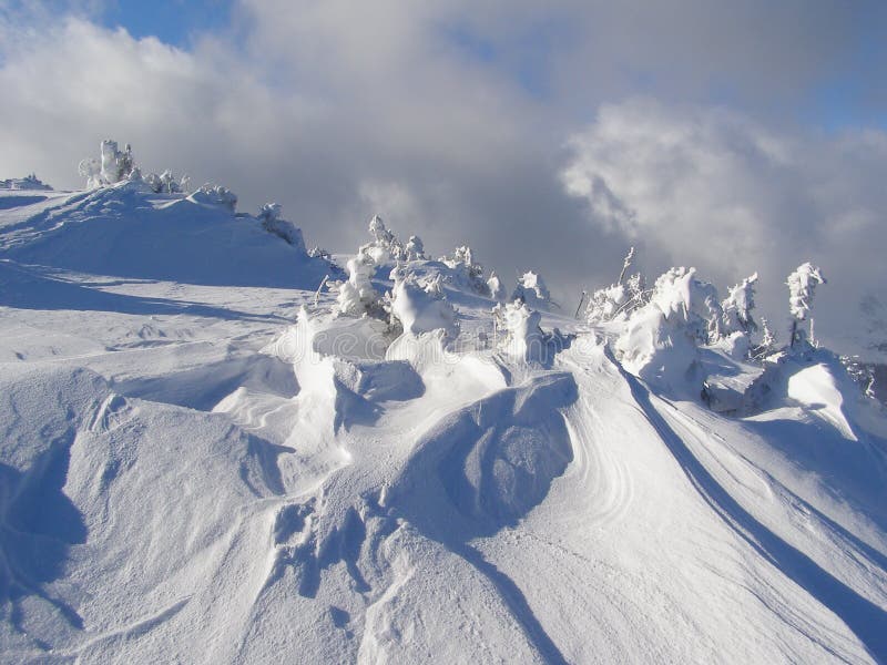 Snow horizon stock photo. Image of snow, winter, mountain - 14290786