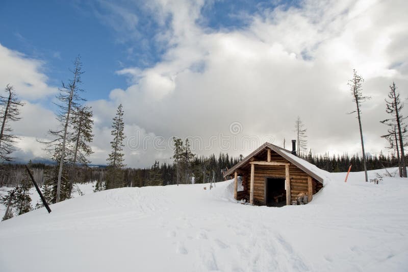Snow hut stock image. Image of wilderness, cascades, building - 13033097