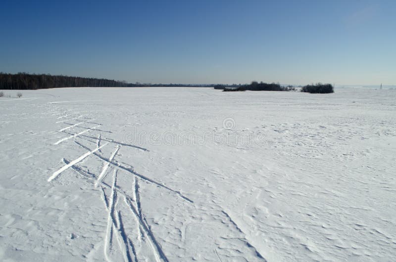 Snow ice crust stock photo. Image of horizon, frost, shined - 41742136