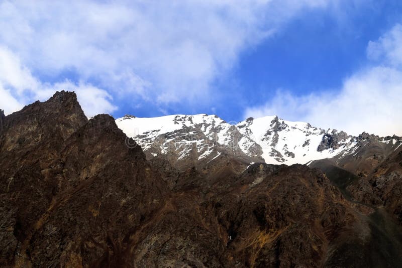 Hill Station Scene in Gilgit Pakistan Stock Image - Image of cloud ...