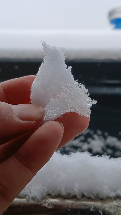 Snow Ice is Falling on the Floor. Stock Image - Image of snow, floor ...