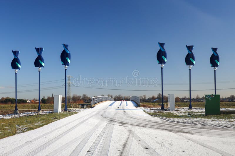 Snow and Ice at the Rowing Facility of Zevenhuizen and Eendragtspoler ...