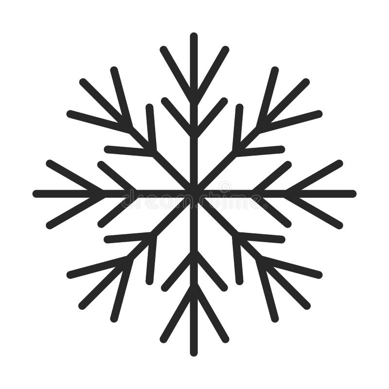 Snow icon stock illustration. Illustration of snow, outline - 90540415