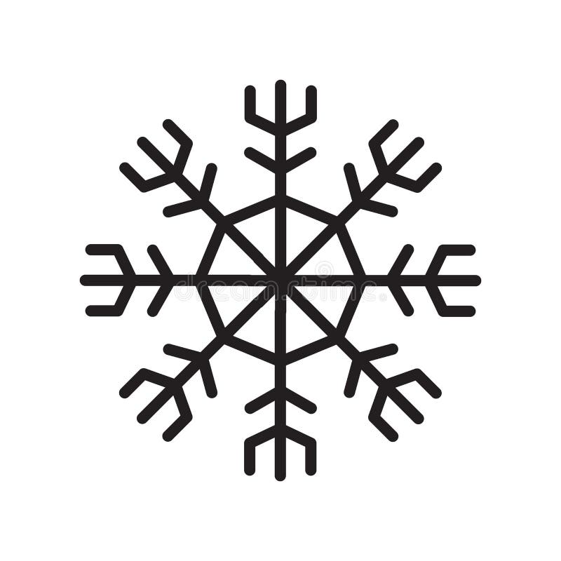 Frost Icon Vector Sign and Symbol Isolated on White Background Stock ...