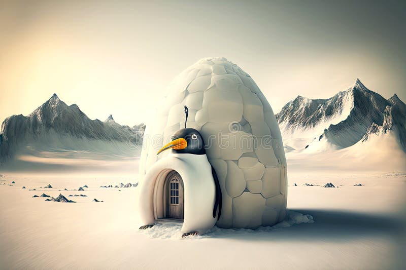 Igloo Background Mountains Stock Illustrations – 132 Igloo Background ...