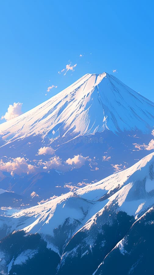 Snow Kissed Fuji Mountain Summit Stands Out in Breathtaking Winter ... Snow Kissed Fuji Mountain Summit Stands Out in Breathtaking Winter ...