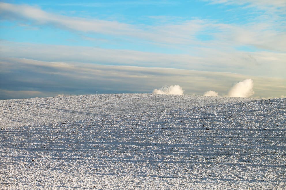 Snow on land. stock image. Image of white, frost, beauty - 28074355