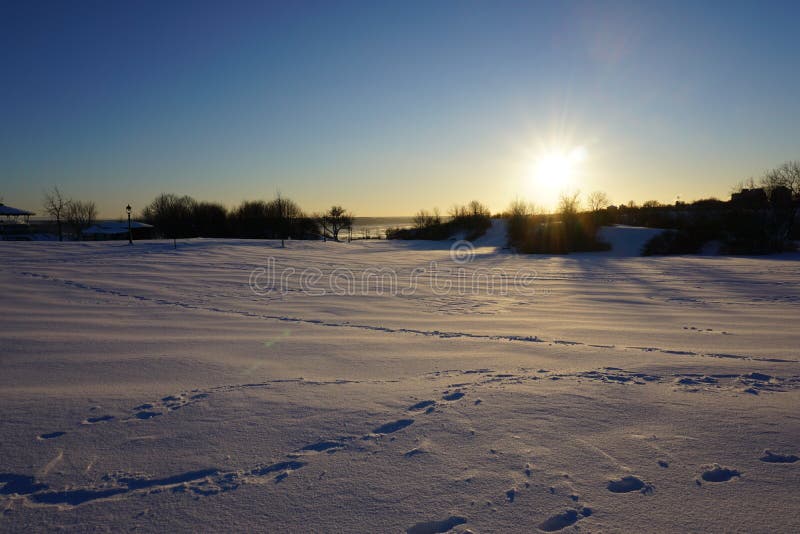 Snow land under the sun stock image. Image of weather - 148918535