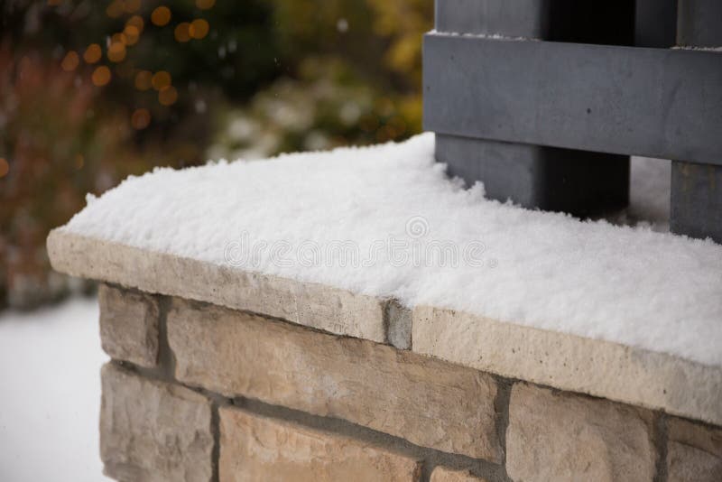 Snow on Ledge in Eugene Oregon Stock Photo - Image of frozen, freezing ...