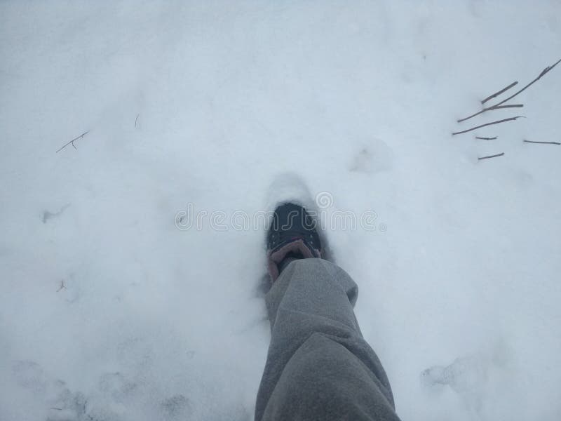 Snow Leg in winter stock photo. Image of winter, cloud - 177799816