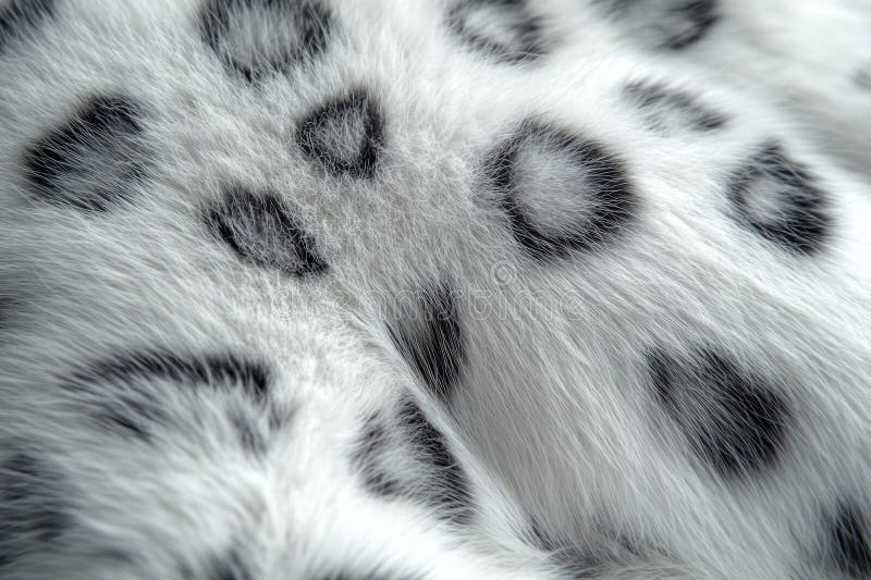 Snow Leopard Fur Exhibits a Mesmerizing Blend of Soft Texture and ...
