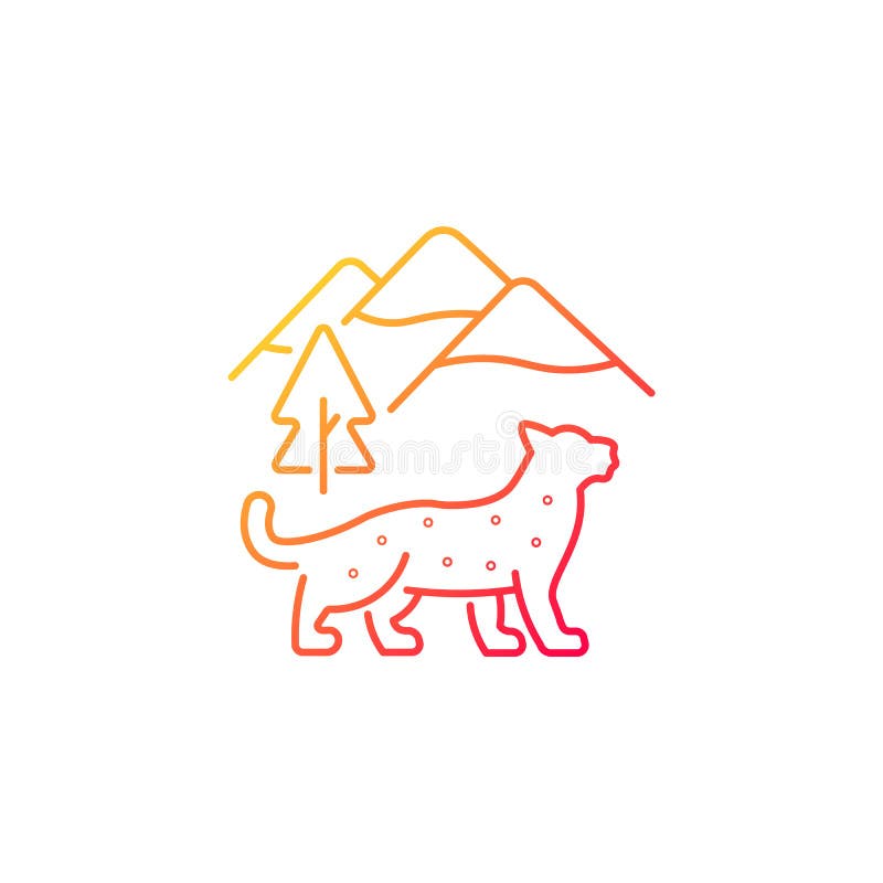 Snow Leopard Outline Stock Illustrations – 91 Snow Leopard Outline ...