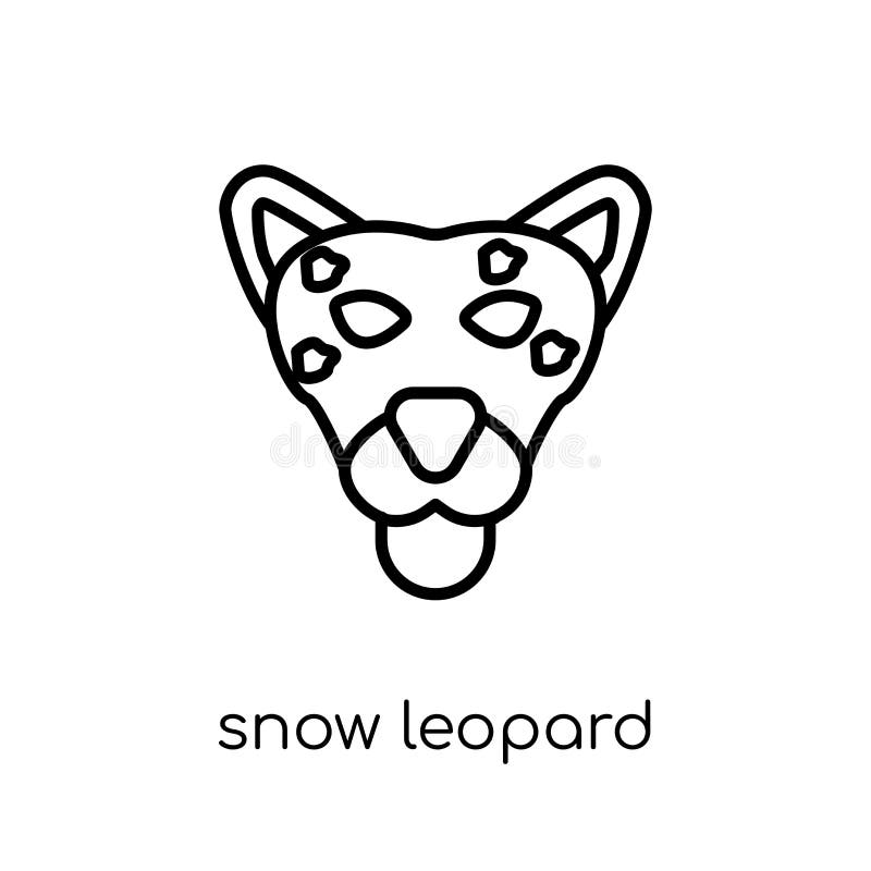 Snow Leopard Outline Stock Illustrations – 91 Snow Leopard Outline ...